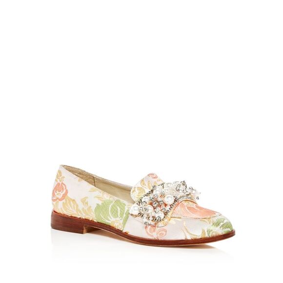 bettye muller | Shoes | Bettye Muller Womens Pink Brocade Beaded Revel ...